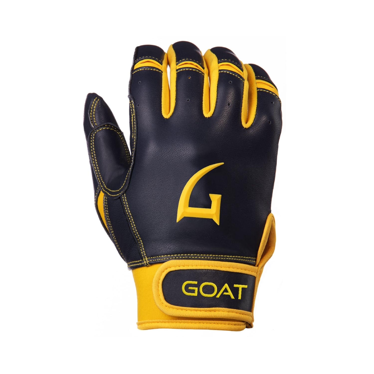 Buy Navy Blue and Yellow Baseball Batting Gloves | GOAthletics – GOAThletic
